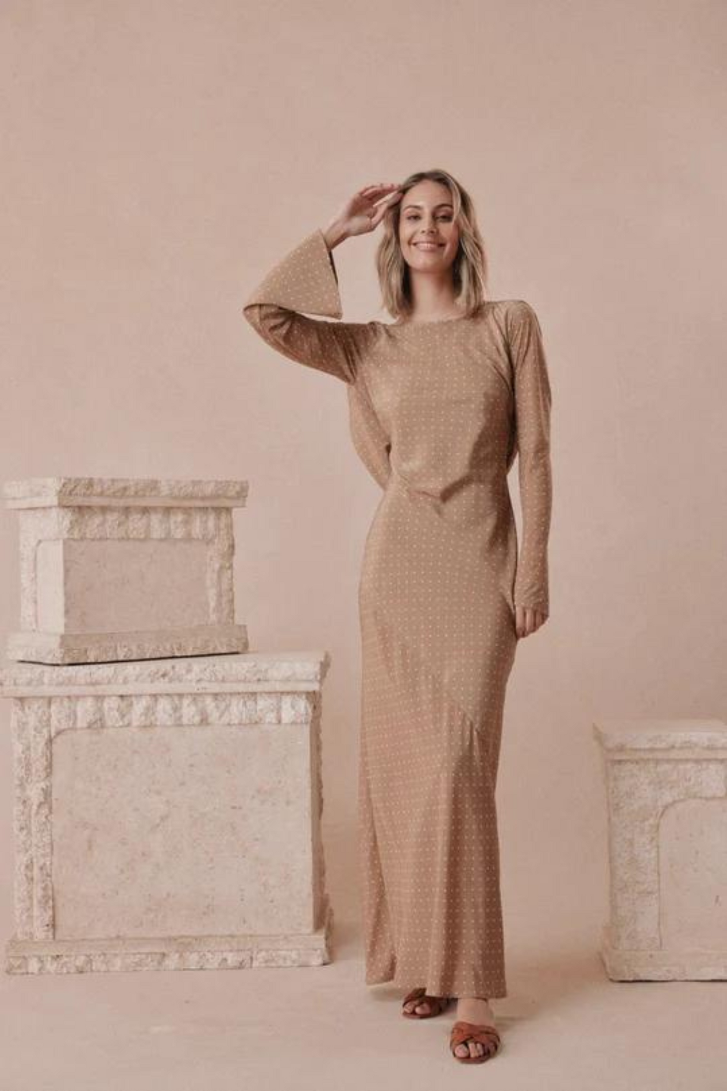 Diana Dress - Choc Spot